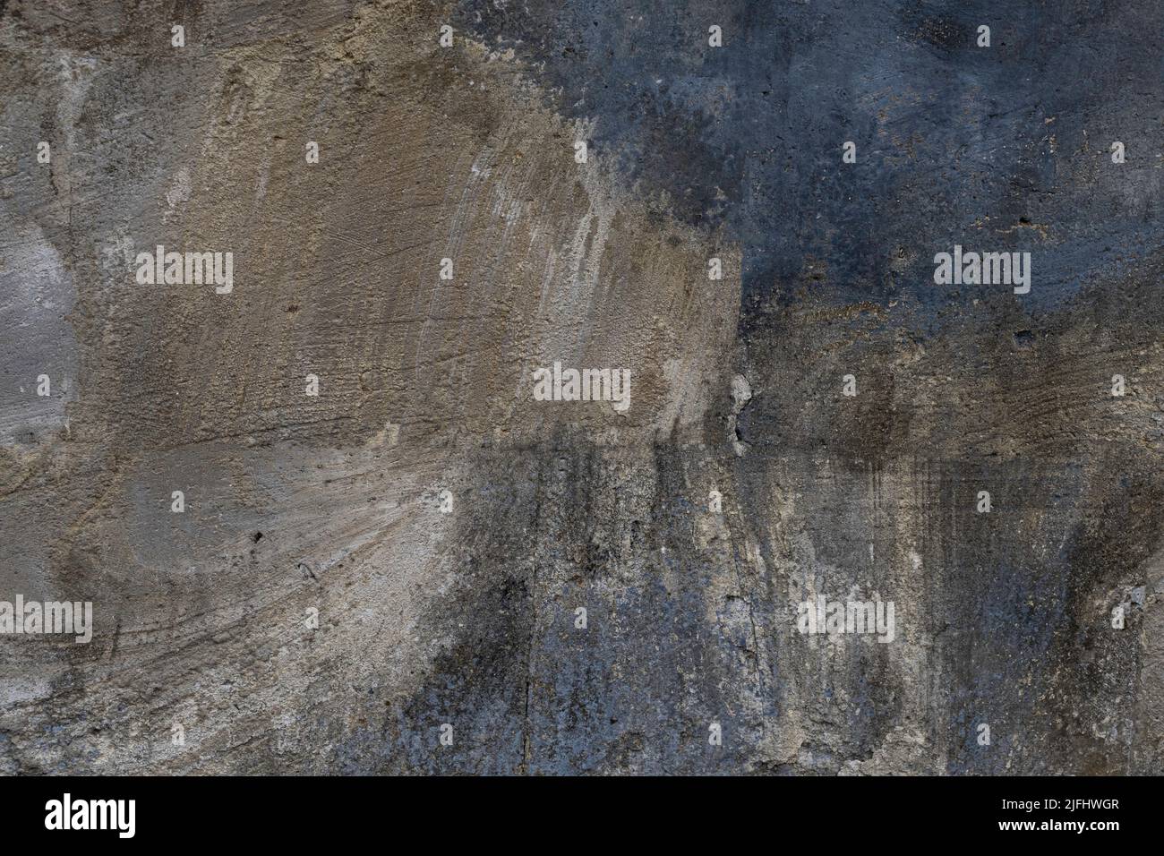 Blue, gray and gold color old cement block wall in Bali, Indonesia ...