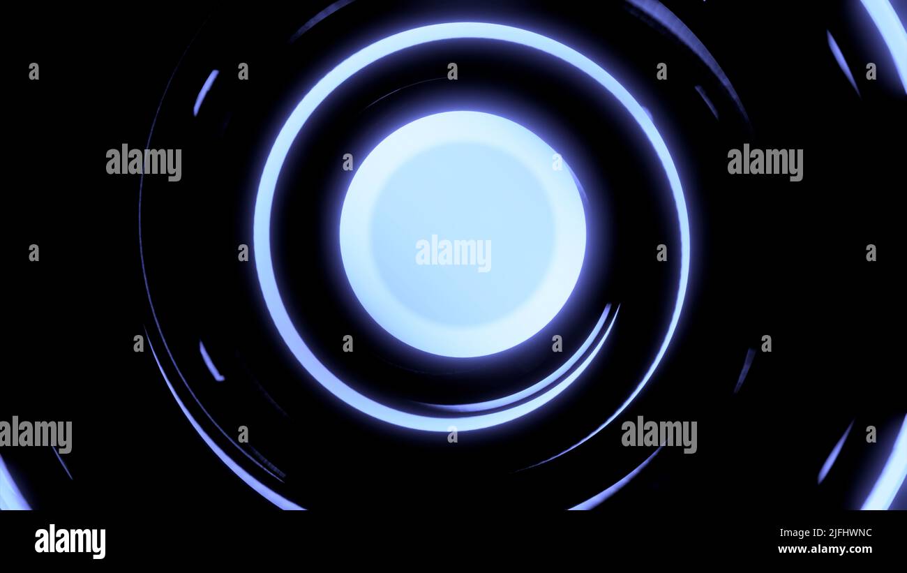 Black background.Design.Bright lines in abstraction around a sphere ...