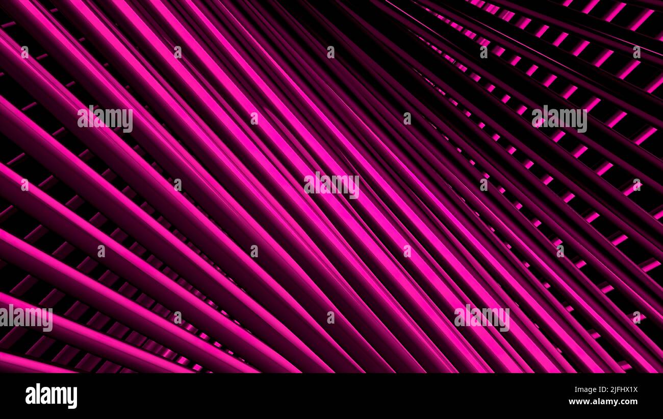 Violet bright patterns.Motion. A black background on which in 3D format ...