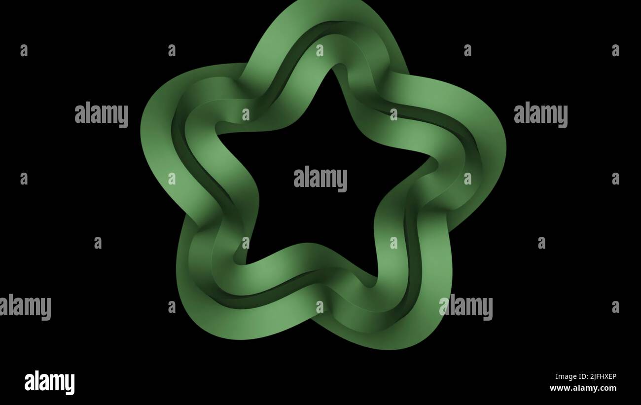 Rotating 3d star with illusion effect. Design. 3D star shape with ...