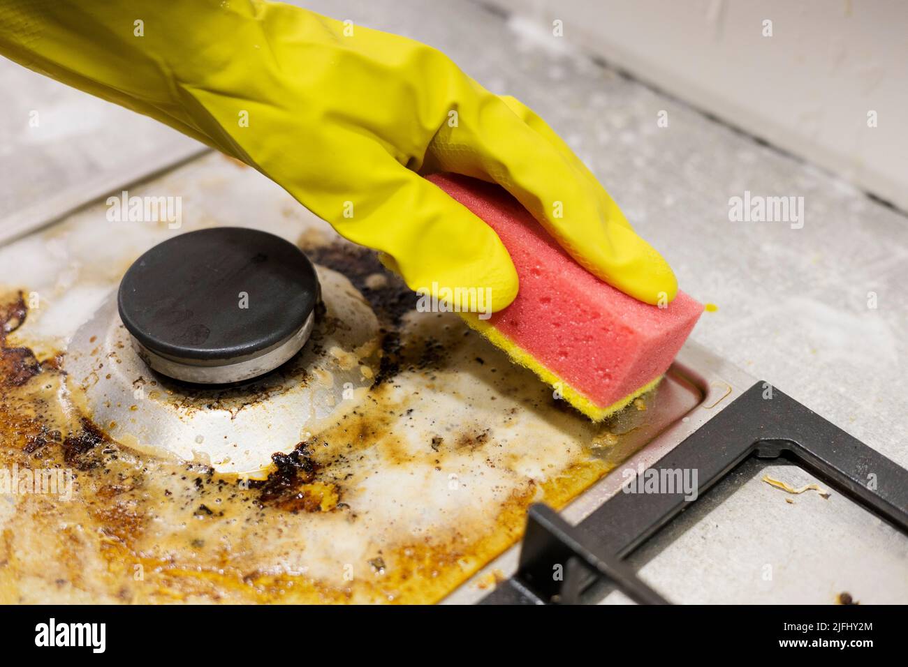 Messy stove hi-res stock photography and images - Alamy