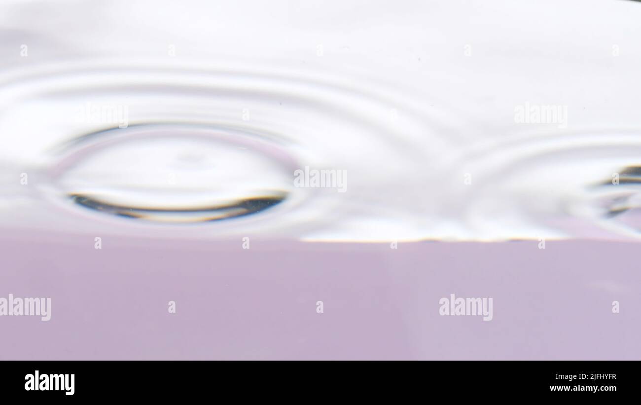 Art shooting of boiling water and flowers.Stock footage.Small flowers ...