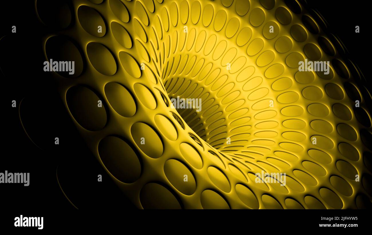 3d funnel moving from inside. Design. Black hole with moving funnel ...