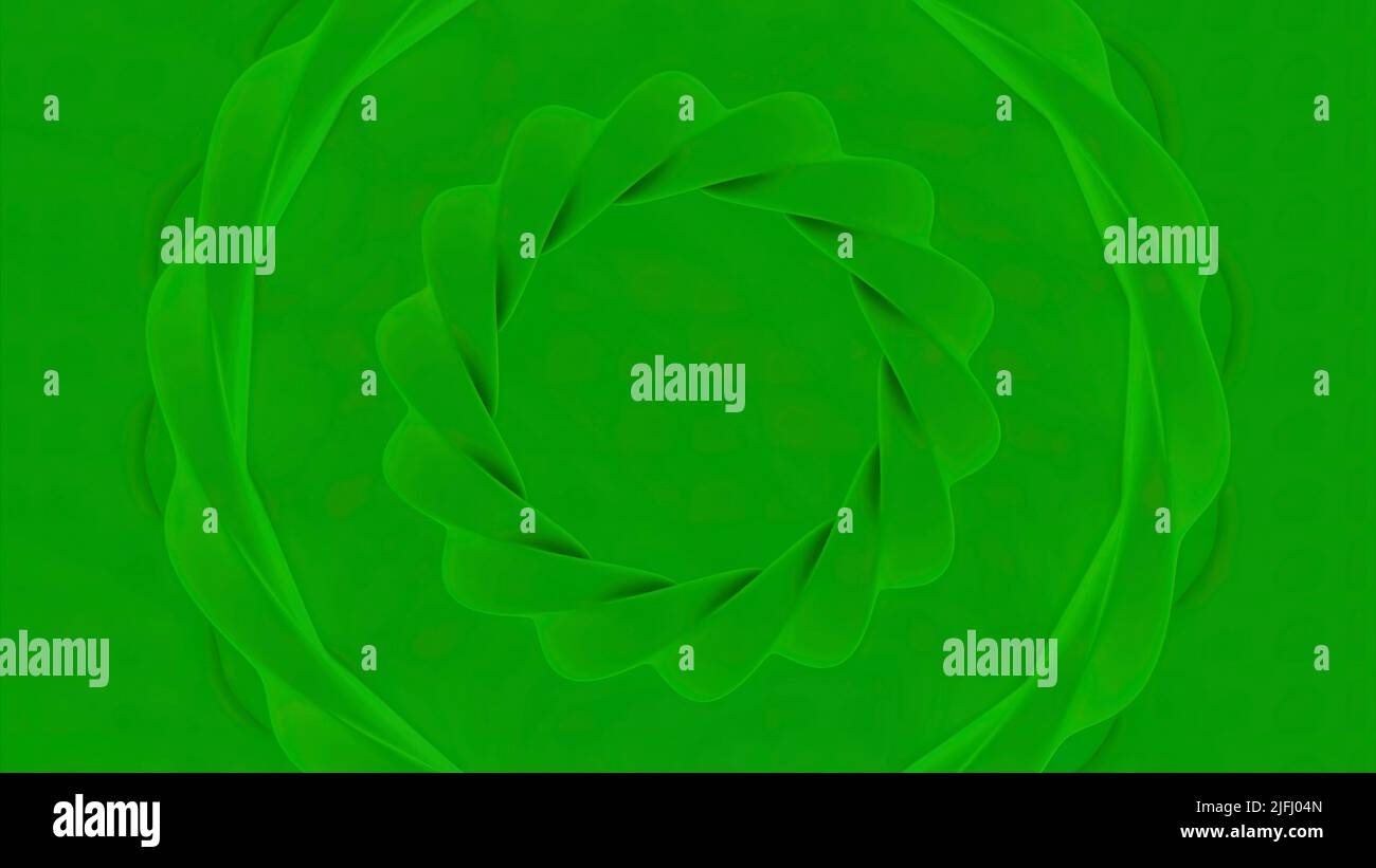 Green and pink background.Design. Bright loops in abstraction merge ...