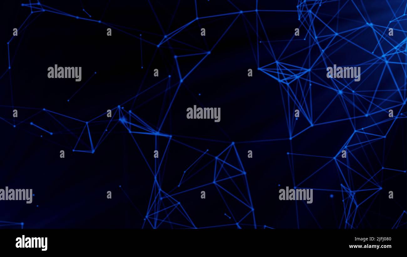 Beautiful animation with moving chains in space. Motion. Flying chains ...