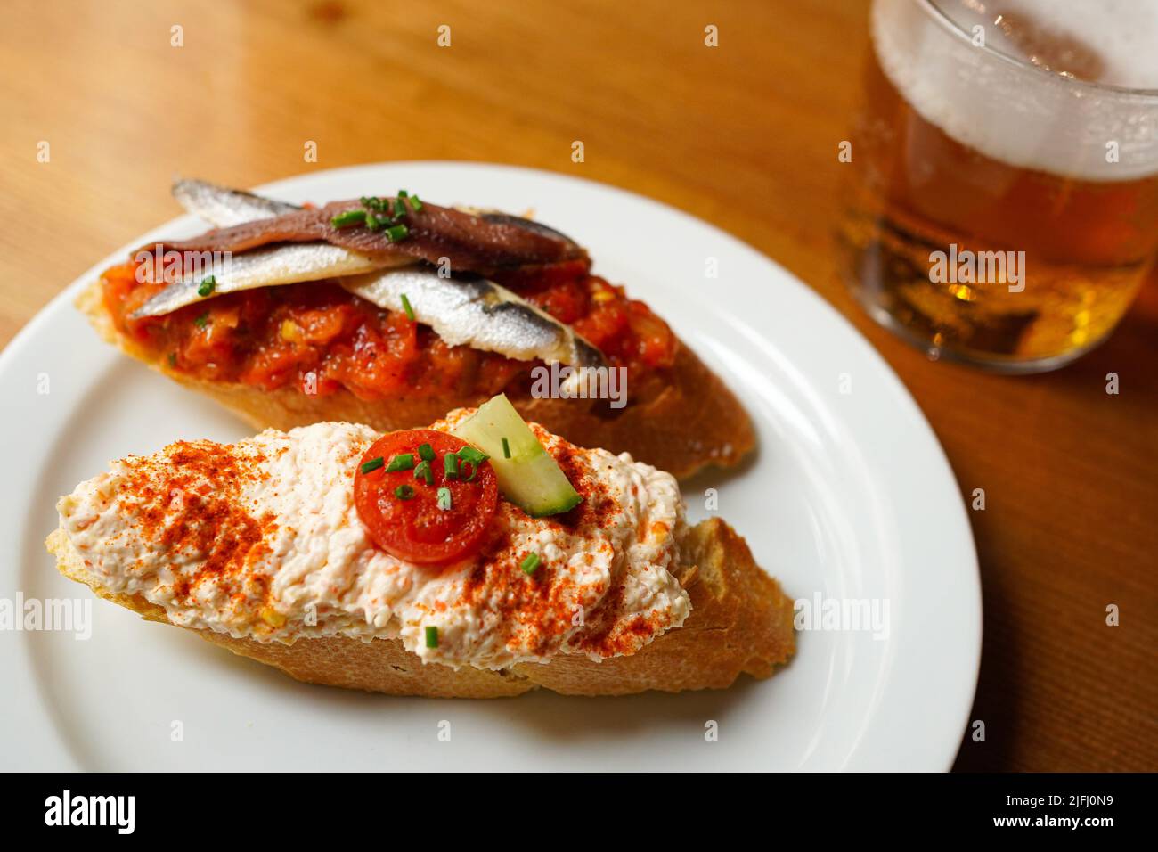 Typical Spanish Tapas , Montaditos Stock Photo - Alamy