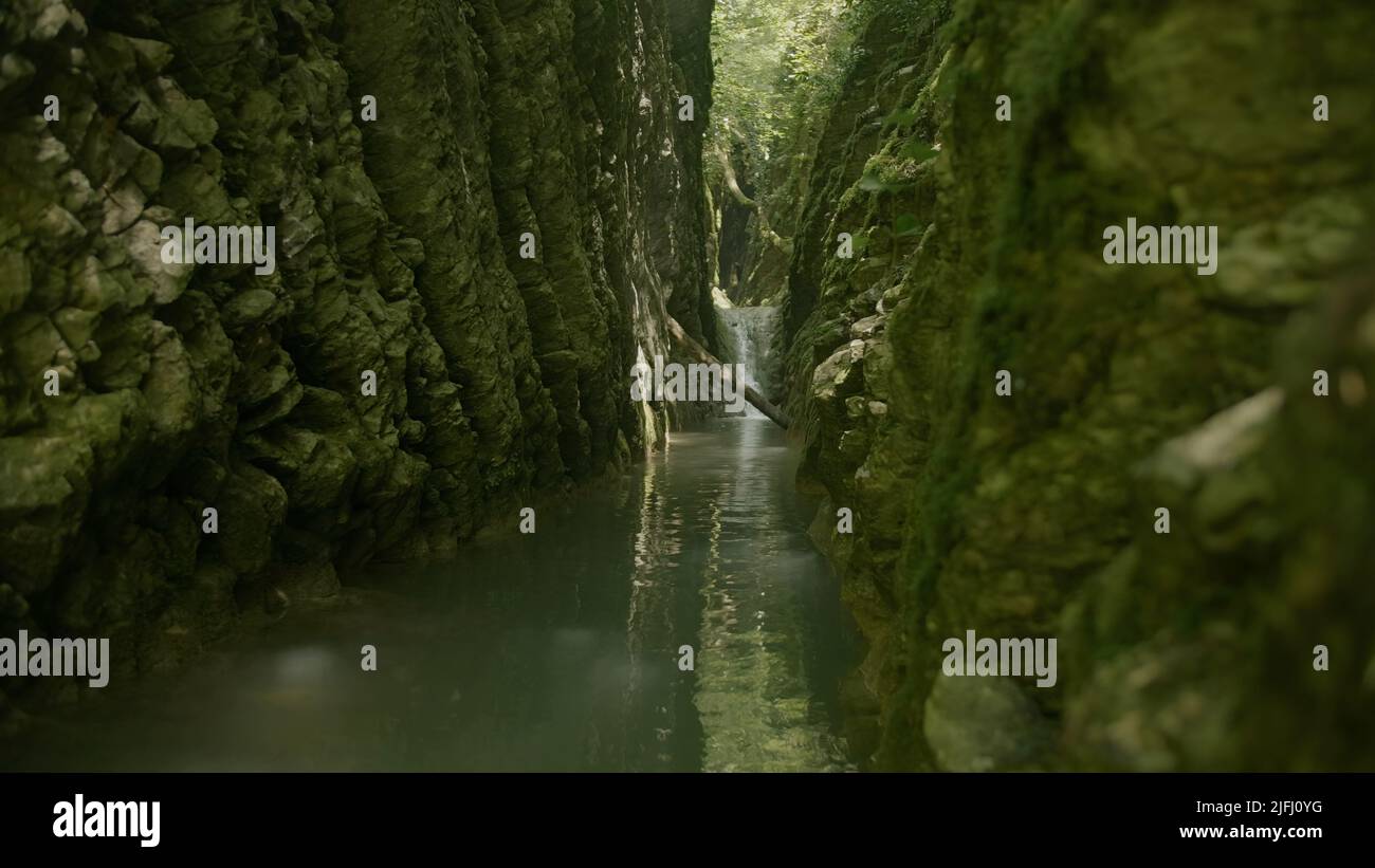 Wonderful view between two interesting stone hills. Creative. The ...