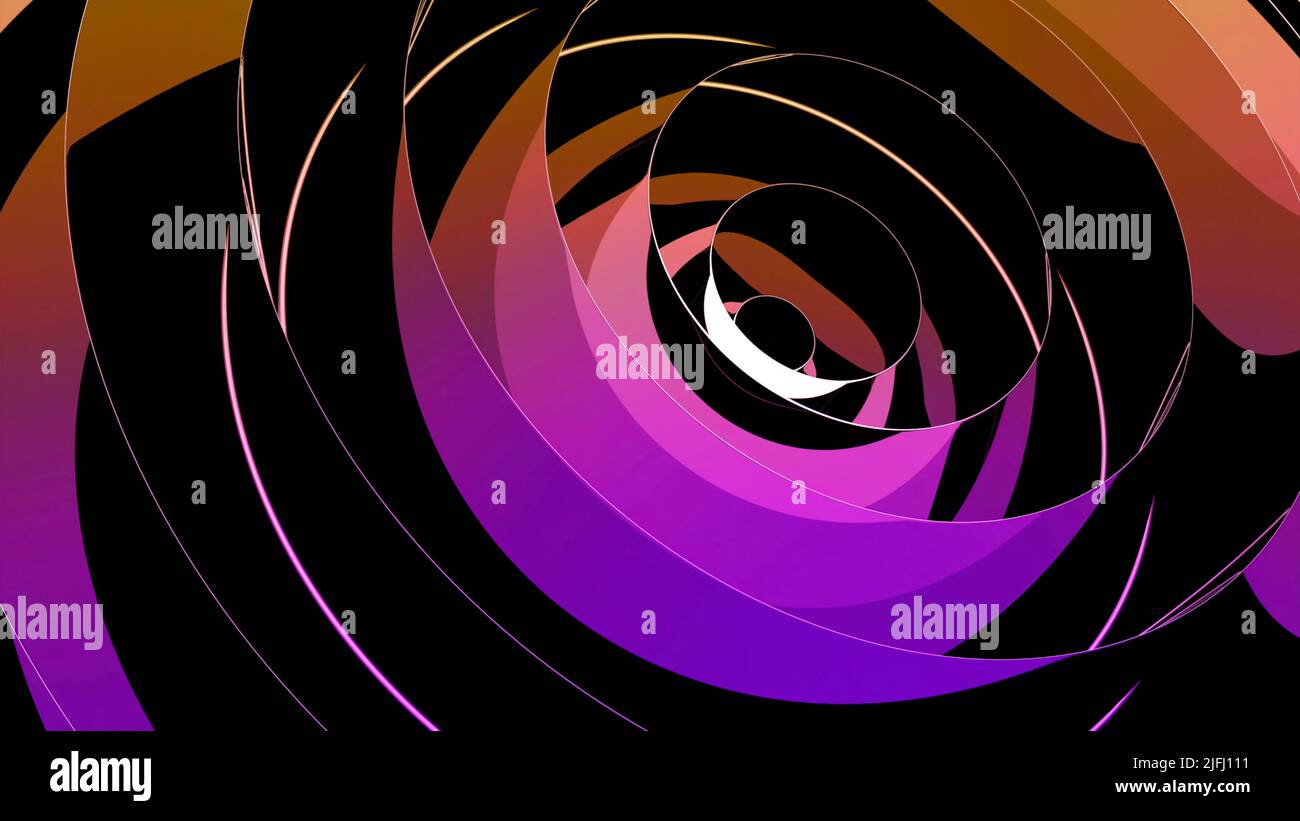 Moving colorful 3d funnel. Design. Beautiful funnel with different ...