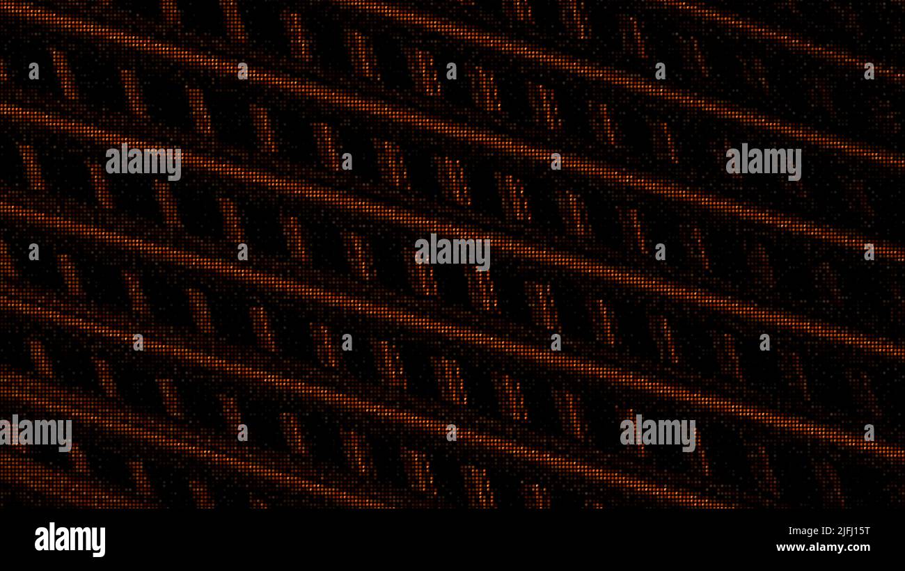 Black background.Motion. Dark lines in 3D format that create patterns ...