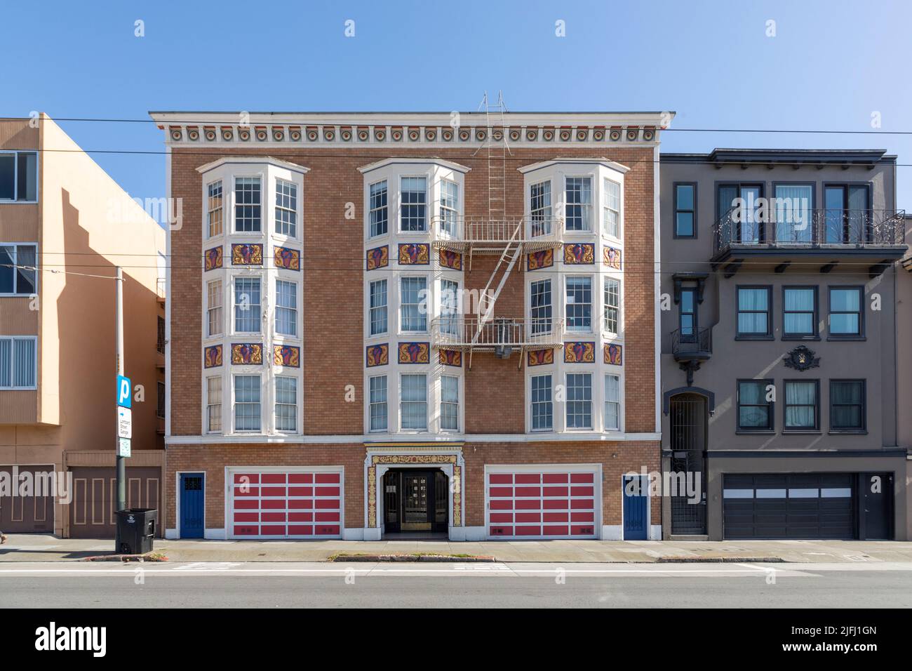 Facade multi family house fire escape hi-res stock photography and ...