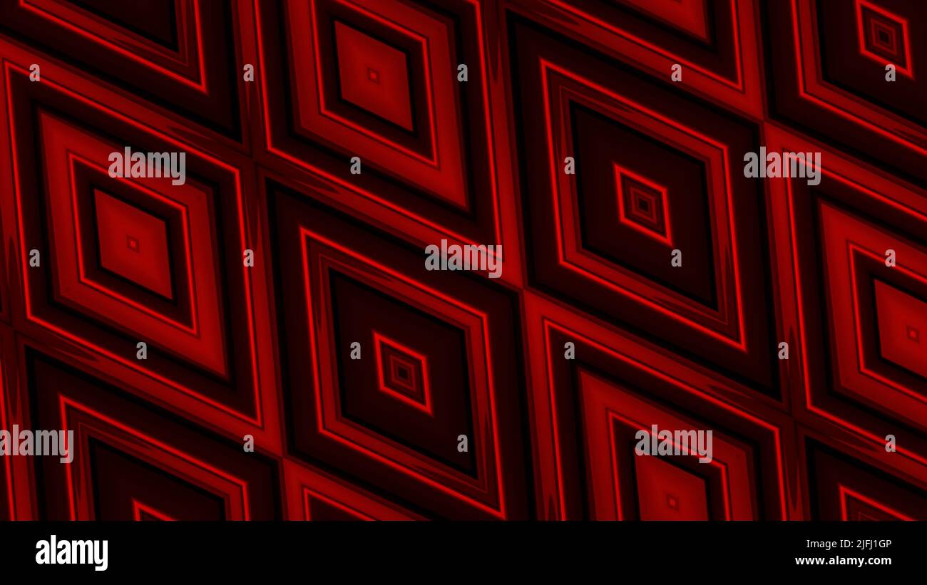 Abstract motion graphics and animated background with spreading red and ...