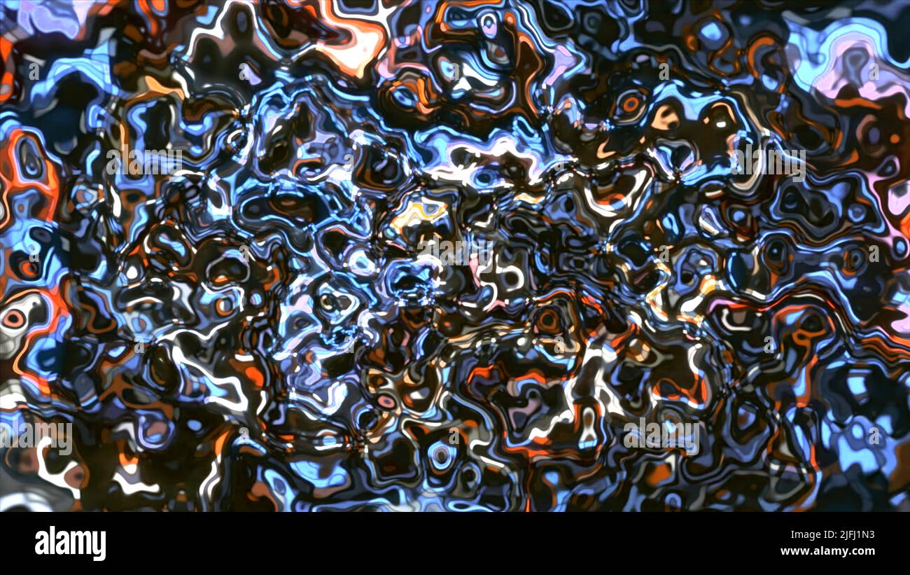 Moving liquid mass, toxic, poisonous substance. Motion. Science concept ...