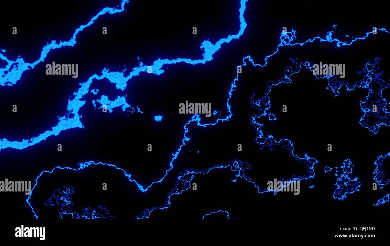 Abstract background with high tech energy randomly moving white ...