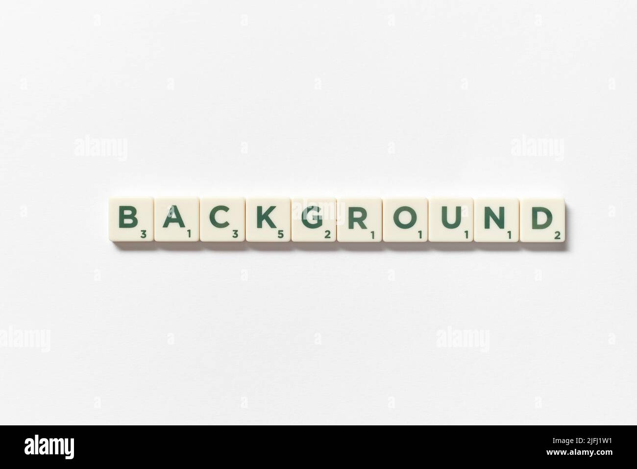 Background formed of scrabble tiles on white backdrop Stock Photo - Alamy