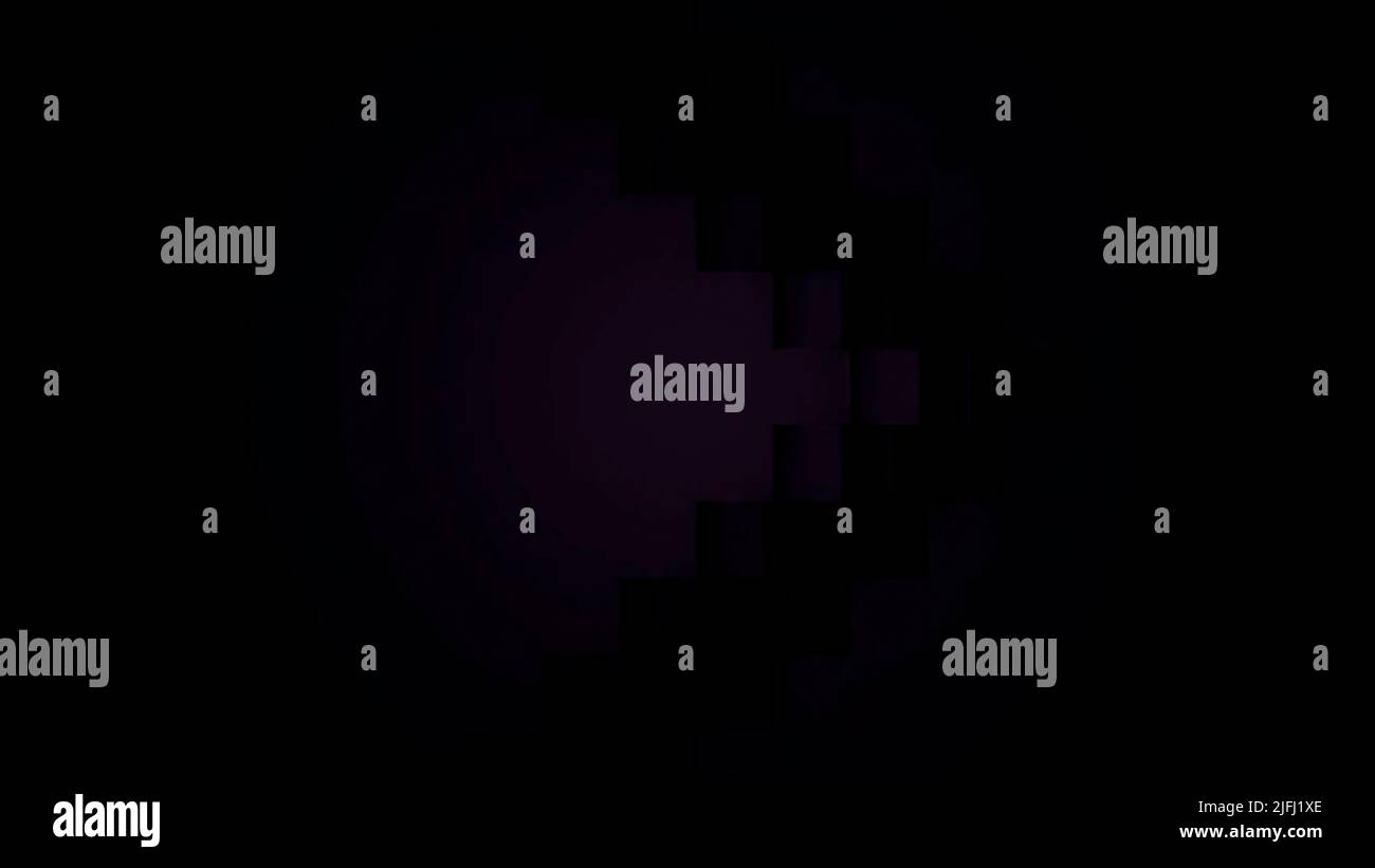 Abstract pixelated background with blinking squares in a form of arrows ...