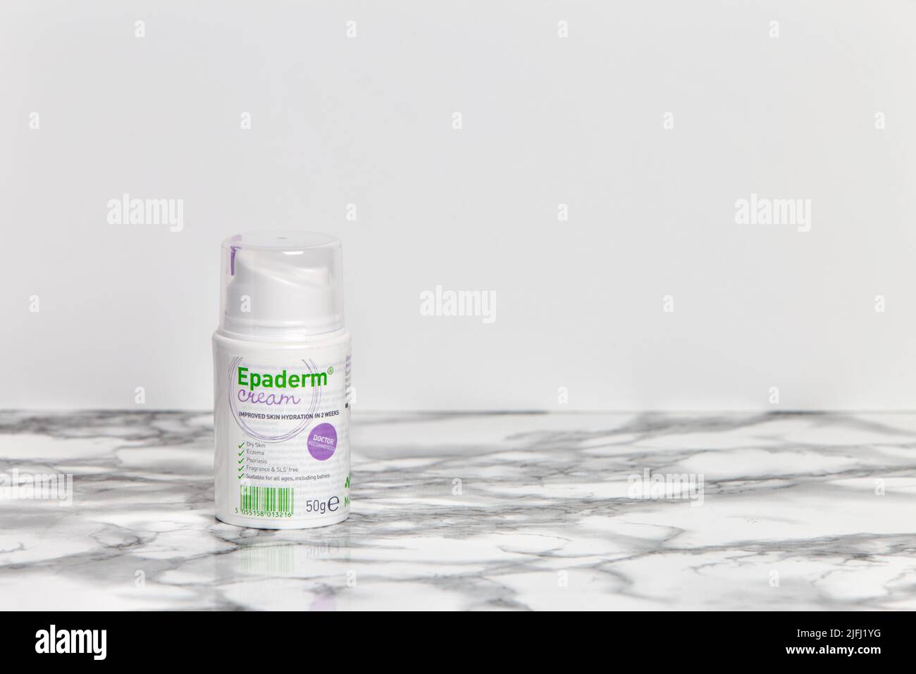 Epaderm cream for the treatment of eczema and other skin problems Stock ...