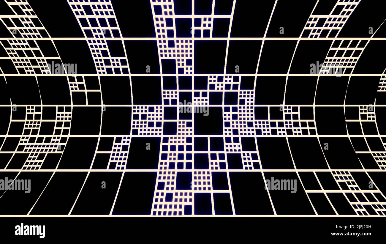 Bending and transforming digital world, computer processing ...