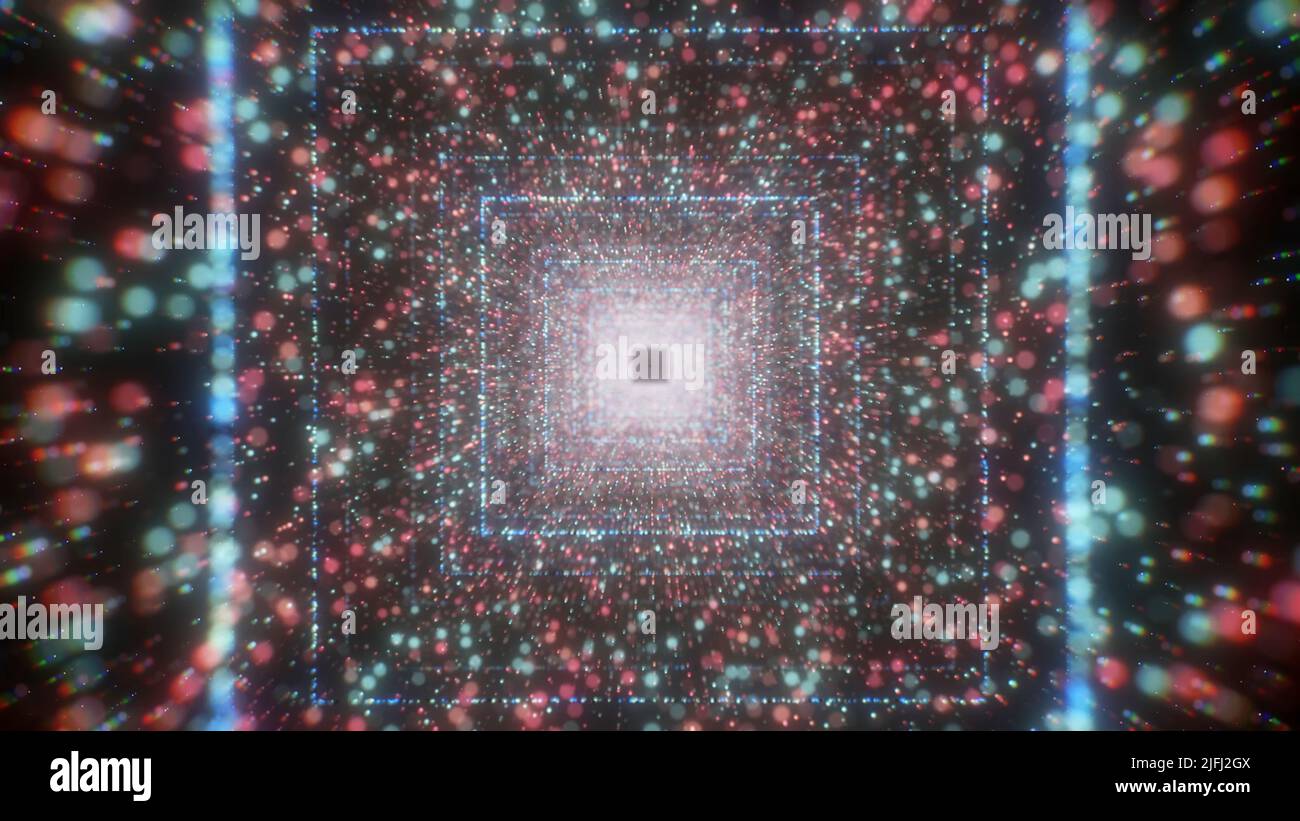 Looping animation binary code corridor hi-res stock photography and ...