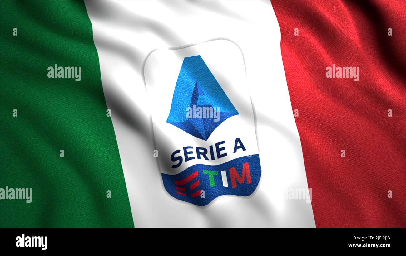 Abstract logo of Serie A professional league competition for football ...