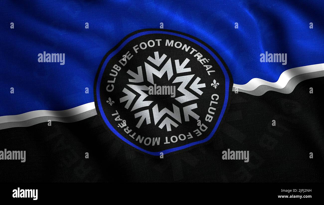 Flag of Canadian professional soccer club based in Montreal. Motion ...
