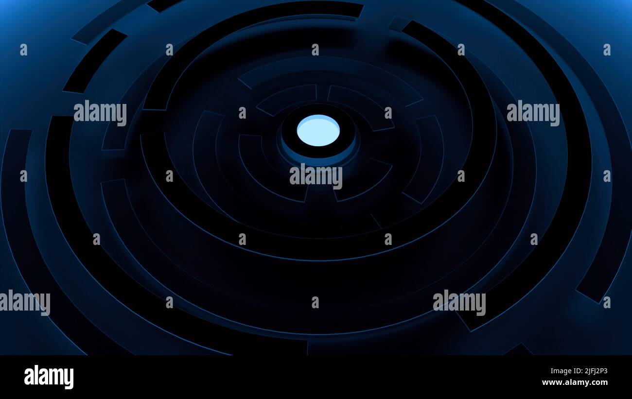 Abstract rotating mechanism of an unusual machine, seamless loop ...
