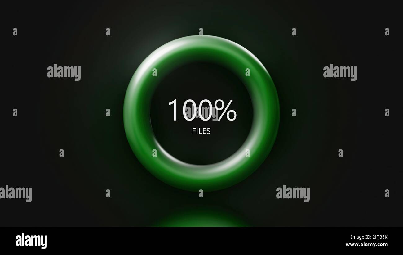 Round shaped loading bar animation over black background. Motion ...
