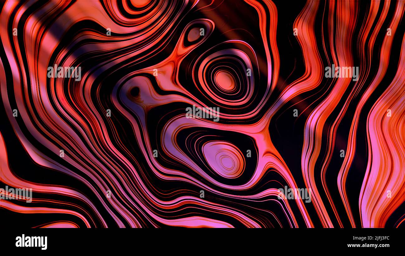 Endless colorful animation with wavy pattern. Motion. Liquid ...