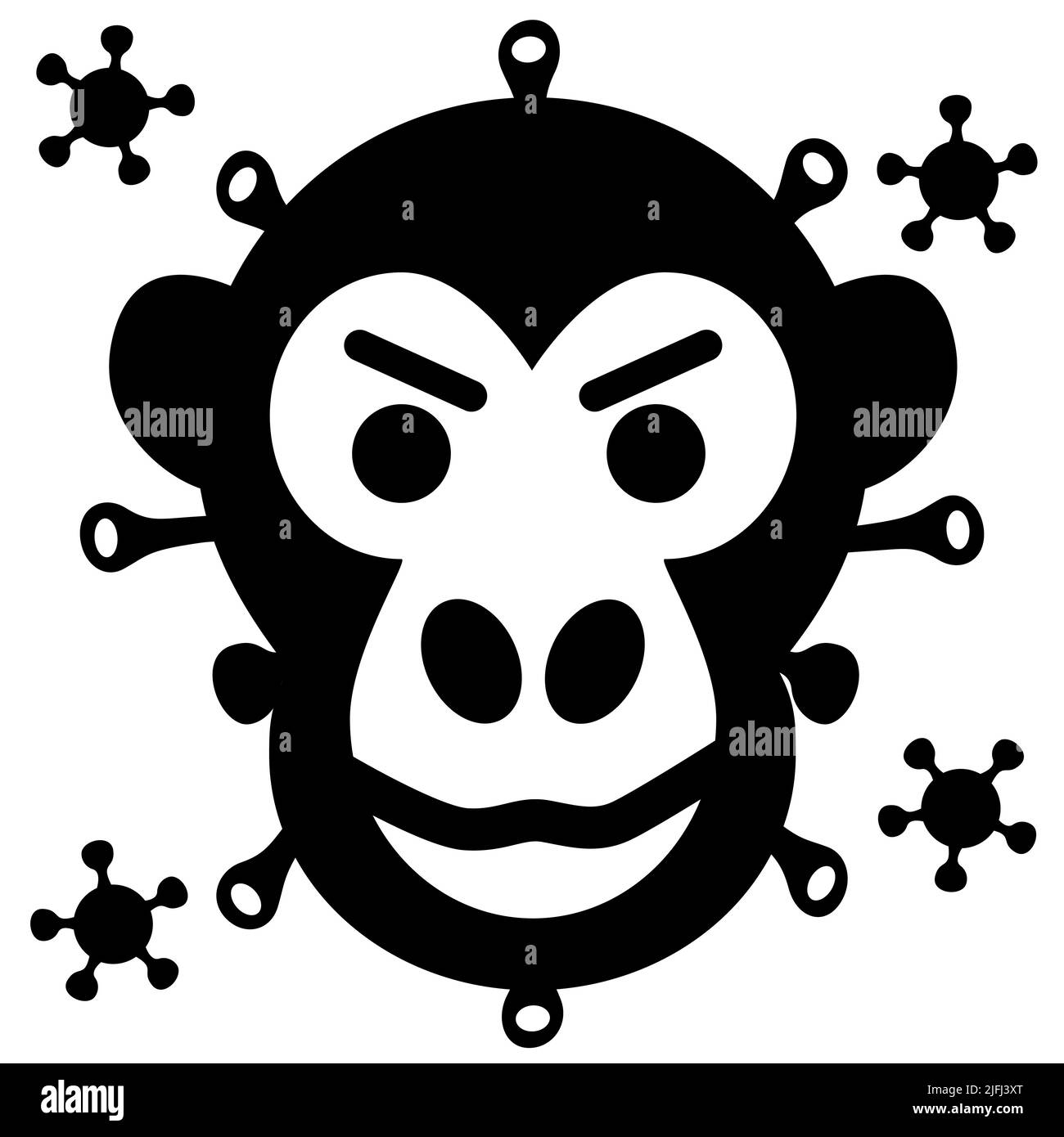 Monkeypox virus outbreak icon. Health monkey pox emergency. Viral ...