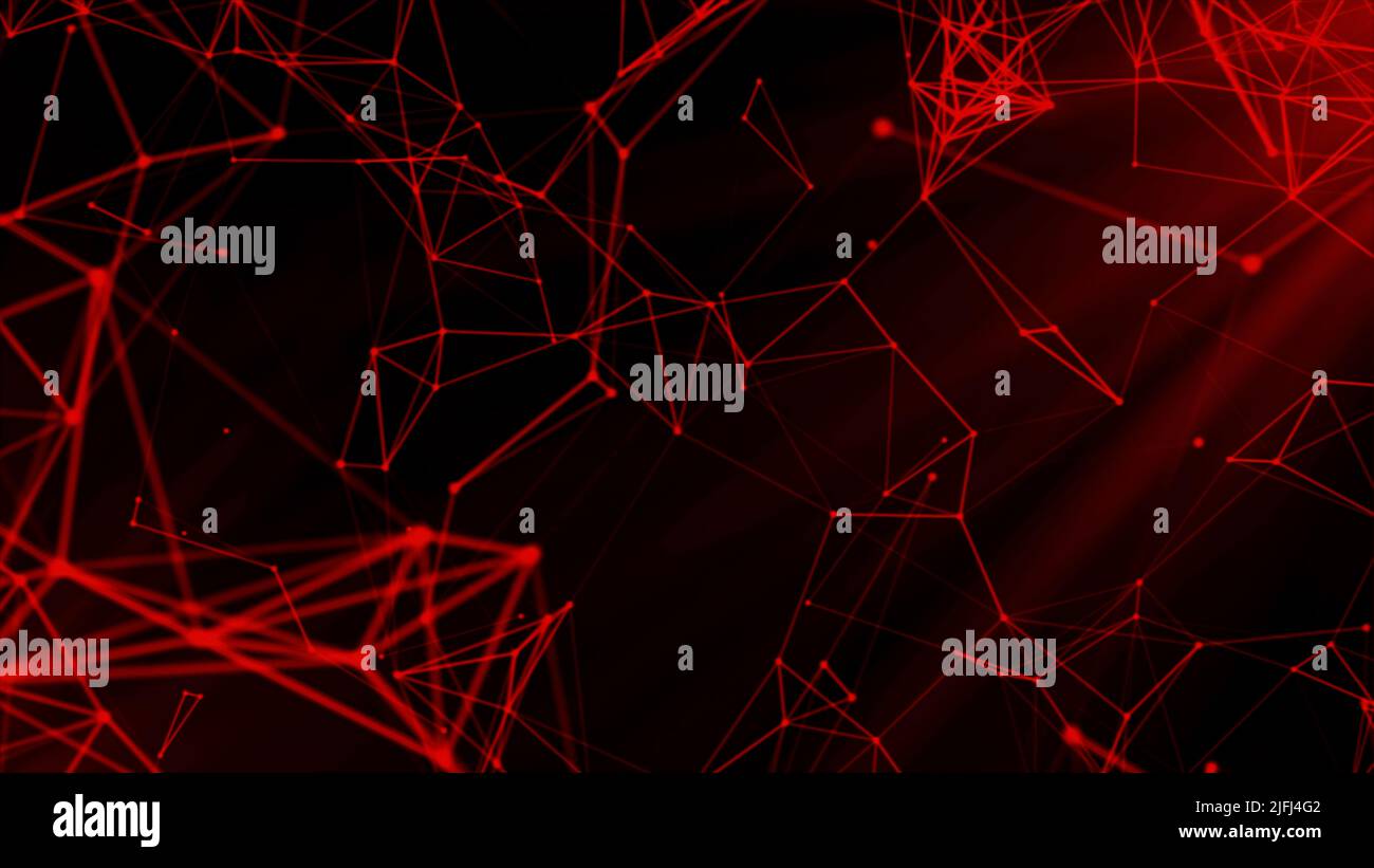 Futuristic animation with glowing triangles in slow motion, seamless ...