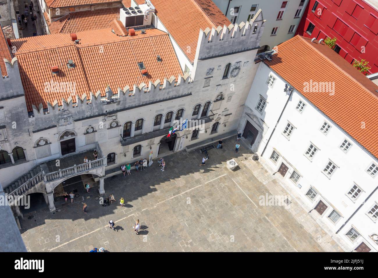 15th century praetorian palace palazzo pretorio titov trg from a hi-res ...