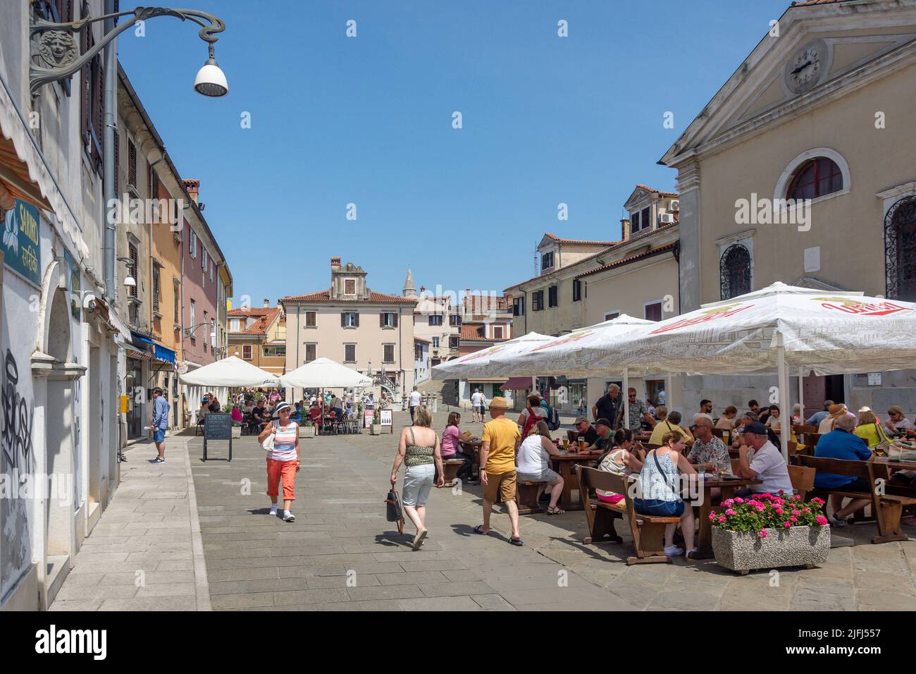 Outdoor restaurants, Preseren Square (Piazza Prešeren), Prešernov trg ...