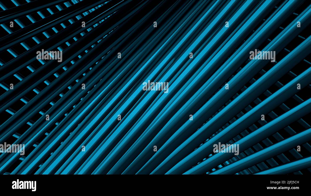 Abstract metal wire lines background, seamless loop. Motion. Blue ...