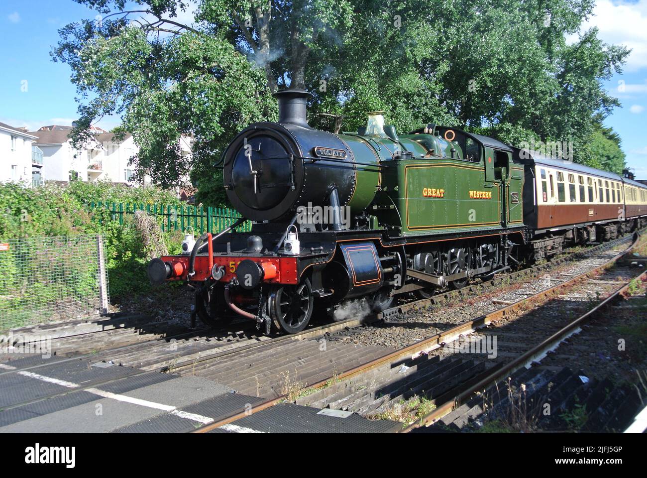 Steam locomotive 5239 Goliath operating as part of Dartmouth Steam ...