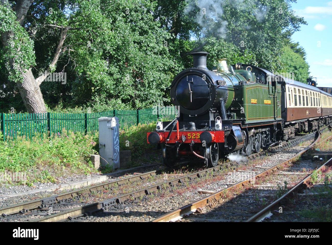 Steam locomotive 5239 Goliath operating as part of Dartmouth Steam ...