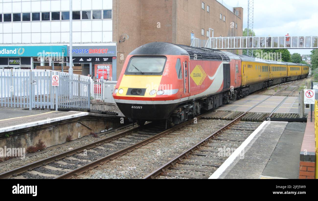 A Class 43 HST Network Rail New Measurement Train at Paignton railway ...