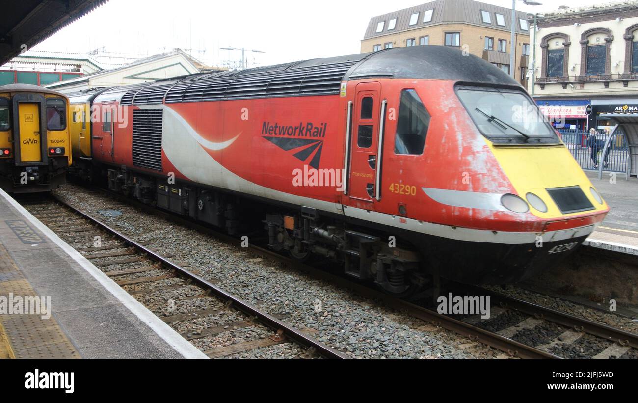 A Class 43 HST Network Rail New Measurement Train at Paignton railway ...