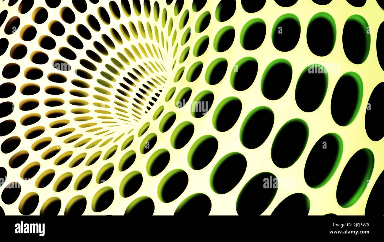 Light yellow surface of spacetime grid, seamless loop. Design. 3D ...