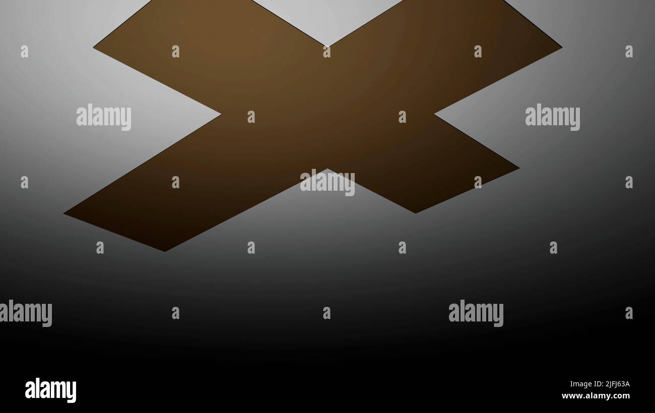 Abstract cardboard box assembling and disassembling isolated on white ...