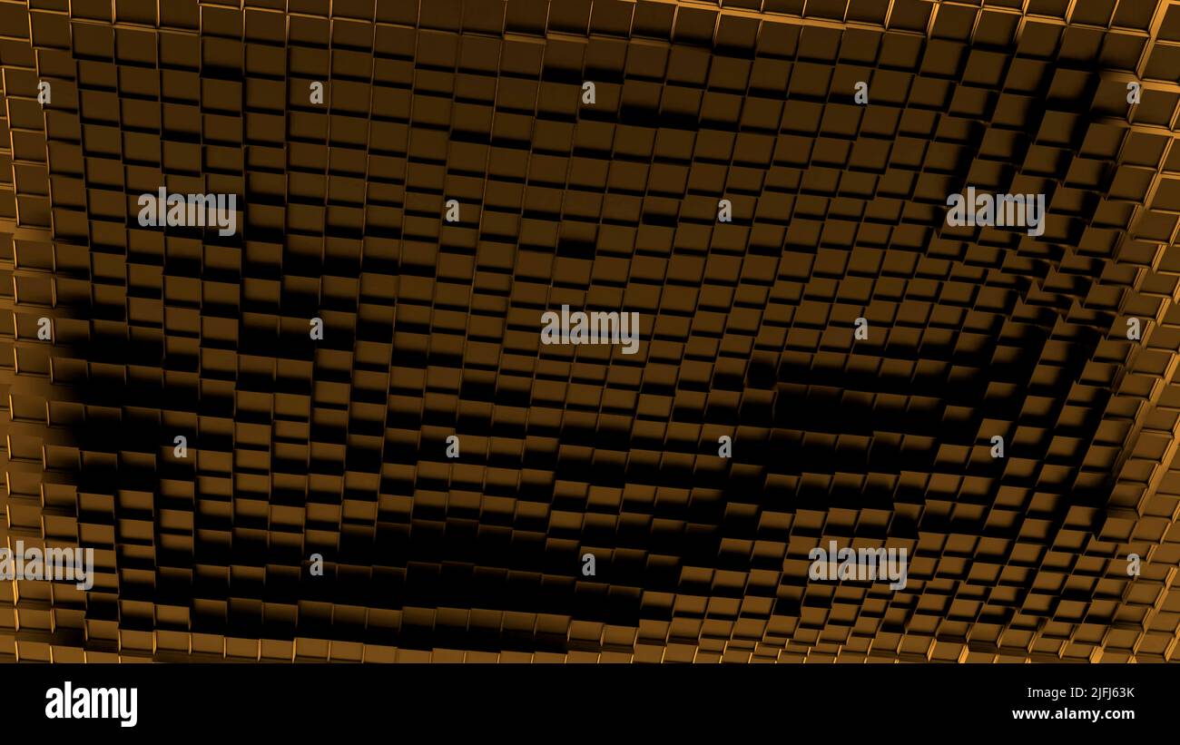 Colorful wave like motion of squared surface, seamless loop. Design ...