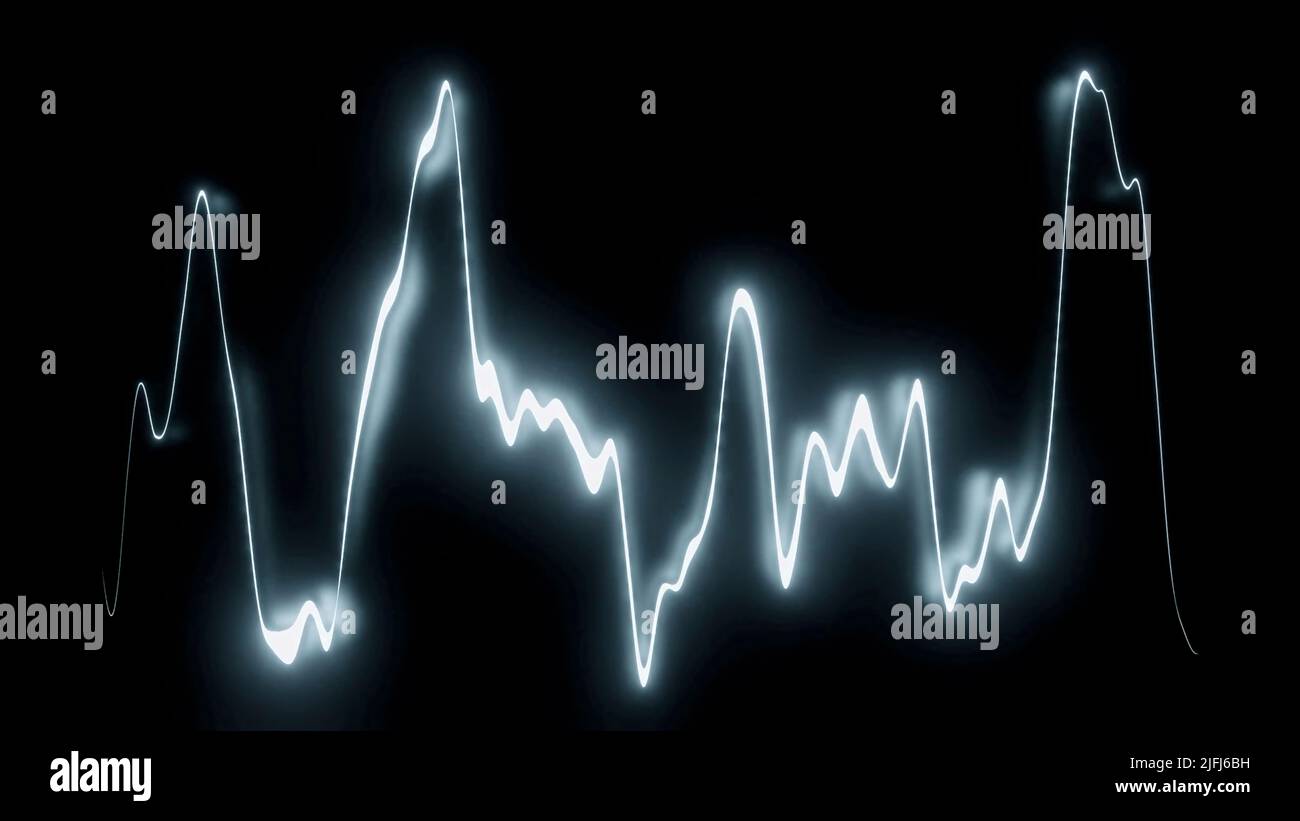 Heart rate and pulse on screen, seamless loop. Design. Concept of ...