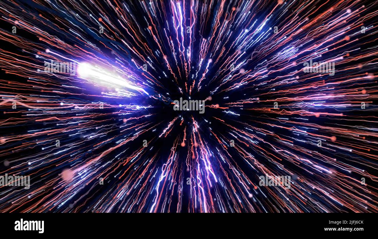 Abstract purple star explosion in outer space, seamless loop. Motion ...