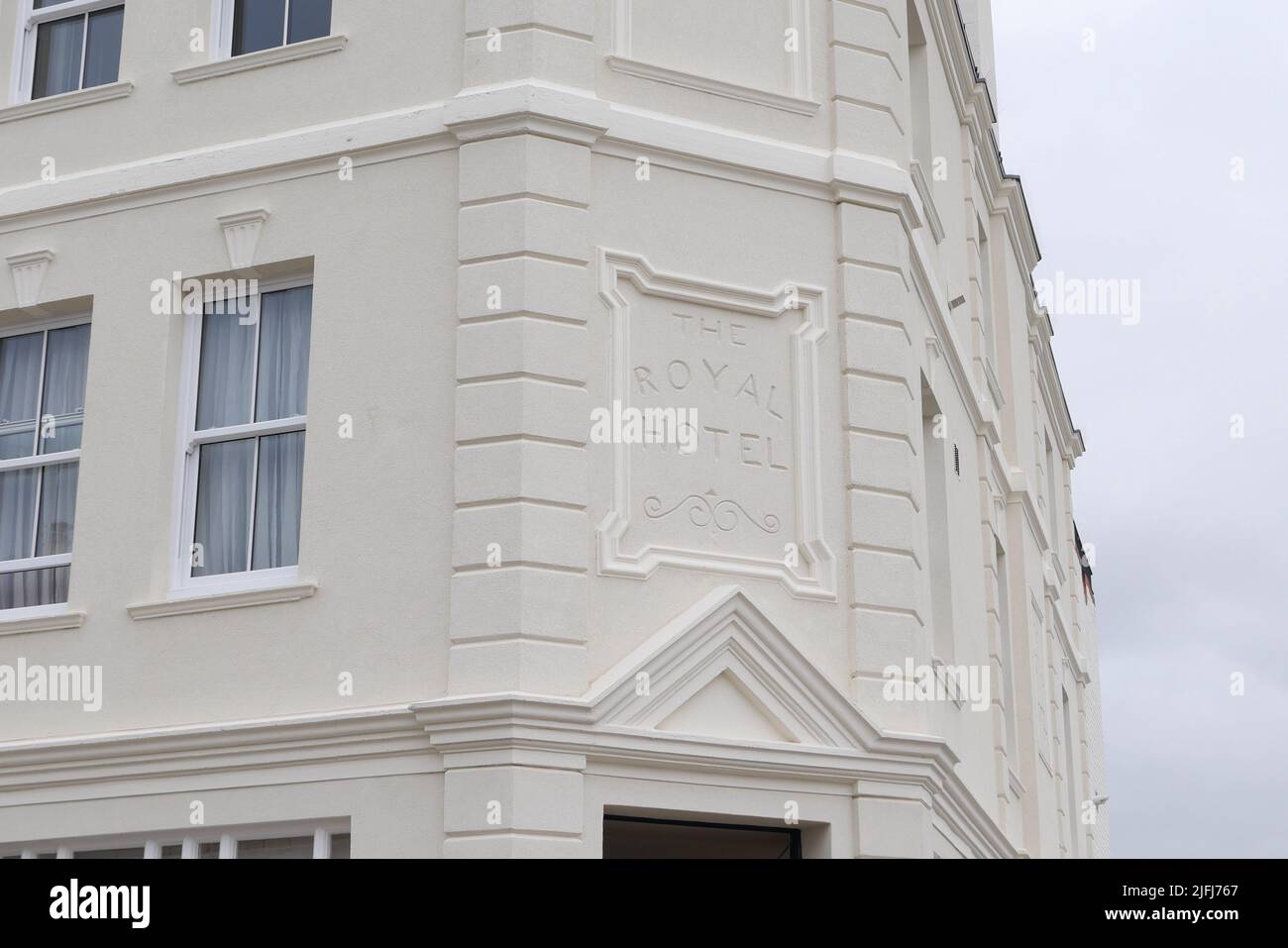 30 August 2021 - Essex, England: Cream painted period building Stock ...