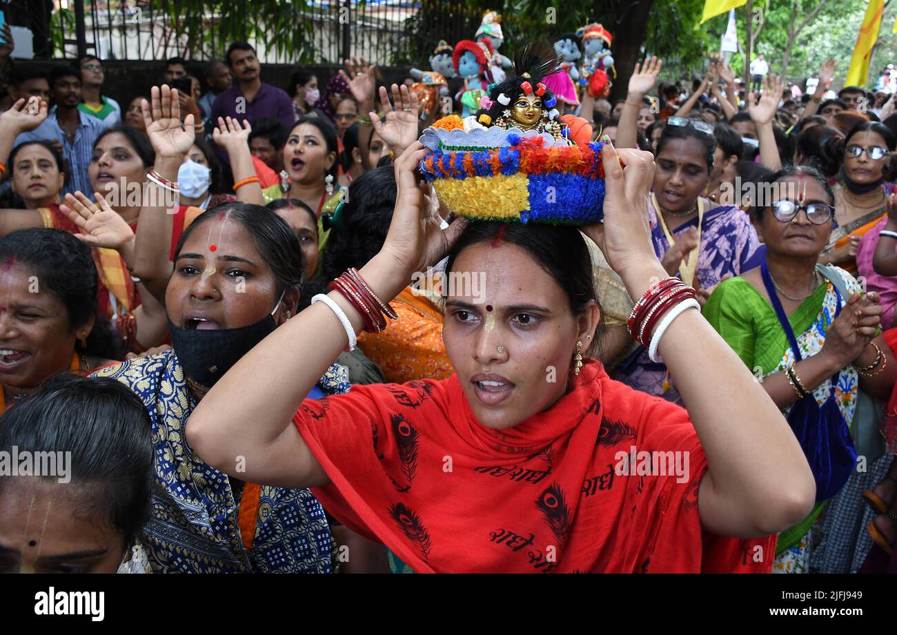 Baby krishna carried hi-res stock photography and images - Alamy