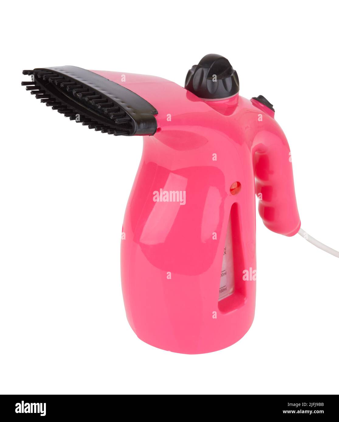 Hand steamer for clothes insulated on a white background Stock Photo ...