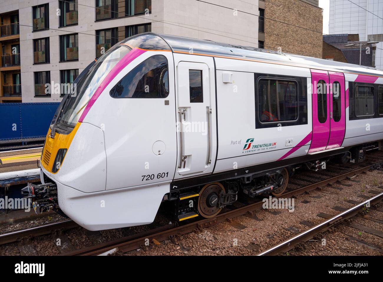 New C2C Class 720 train preparing for a test run from Fenchurch Street ...