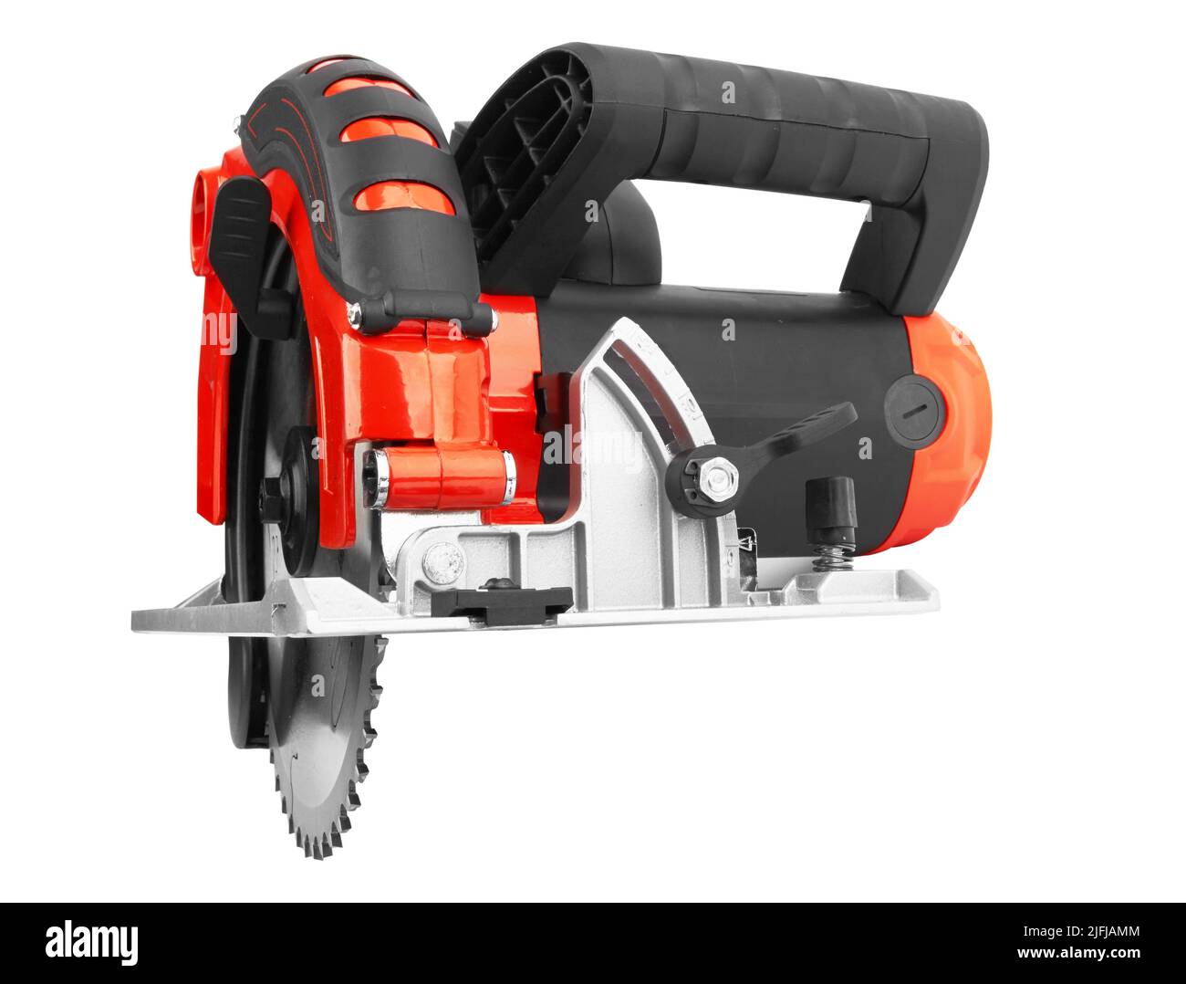 Power tools circular saw isolated on a white background Stock Photo - Alamy