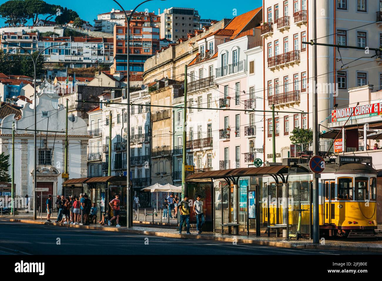 Lisbon, Portugal - July 3, 2022: Famous number 28 Lisbon streetcar in ...