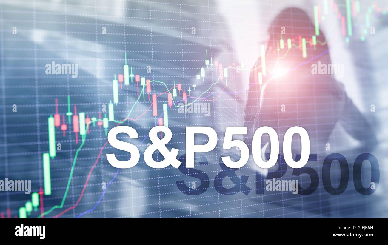 People silhouettes on American stock market index S P 500 - SPX Stock ...