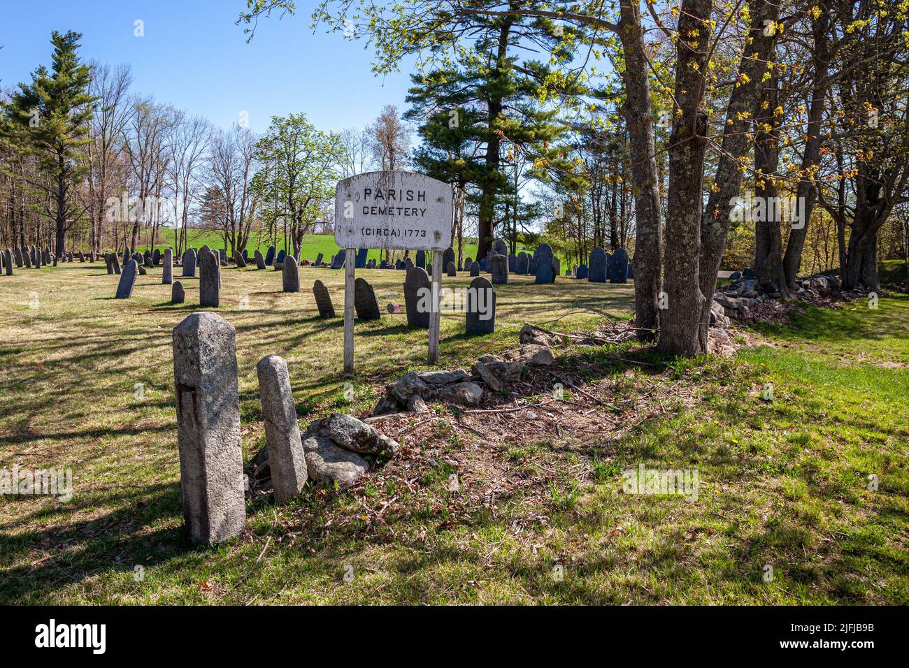 The Parish Cemetery in rural Hubbardston, Massachusetts Stock Photo - Alamy
