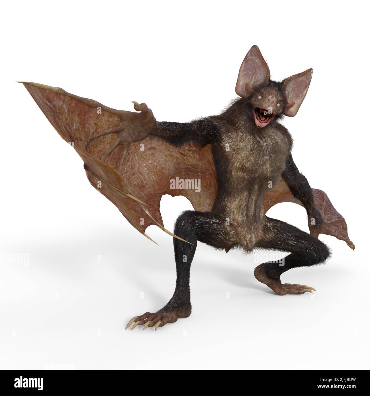 3d-illustration of an isolated creepy fantasy werebat Stock Photo - Alamy